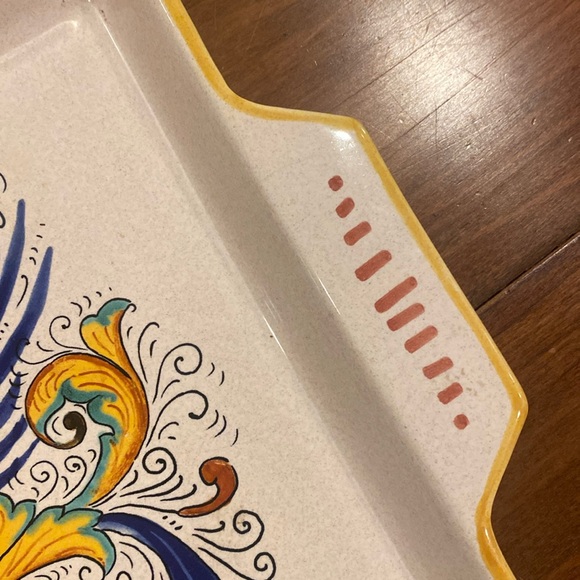 Deruta | Dining | Deruta Platter Tray Raffaellesko Scallop 5 34 X 8 78 ...